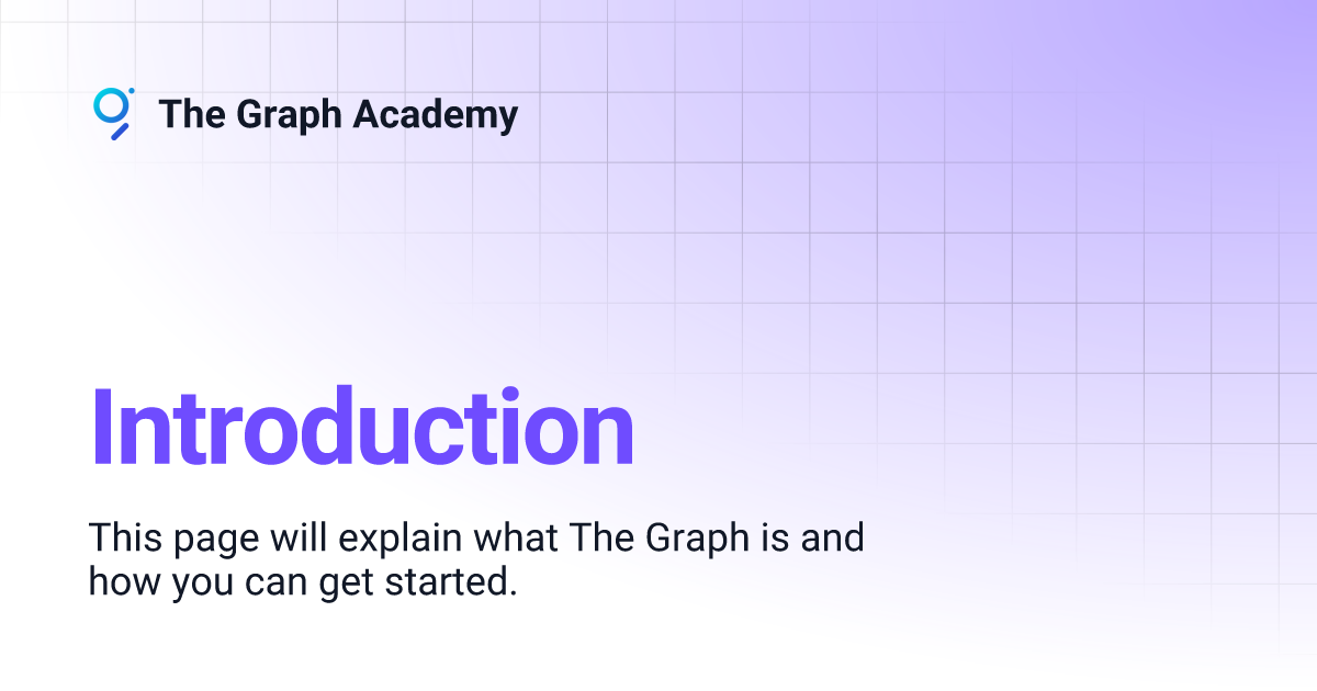 Introduction | The Graph Academy